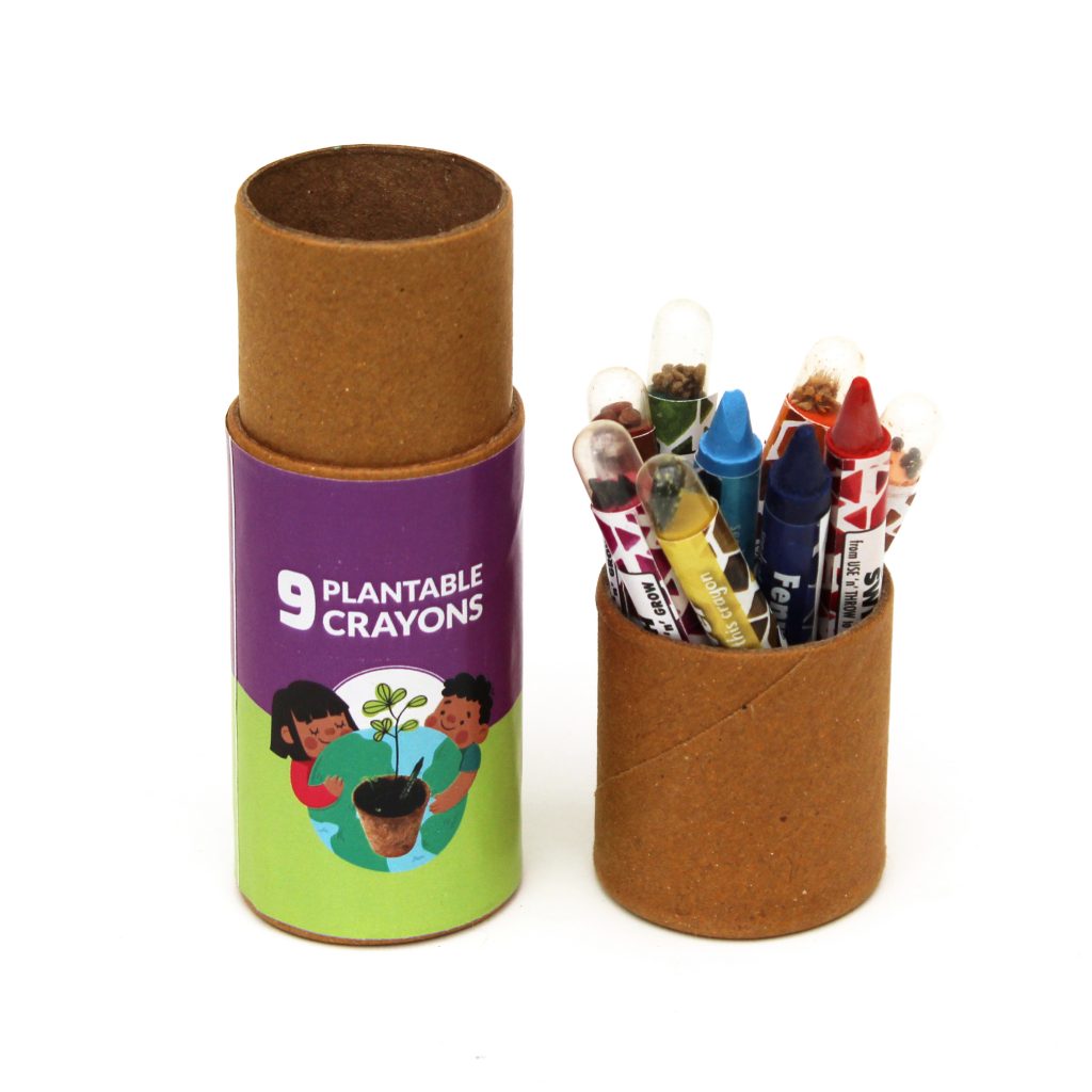 Plantable Colouring Seed Crayons | 9pcs Eco-Friendly Crayons