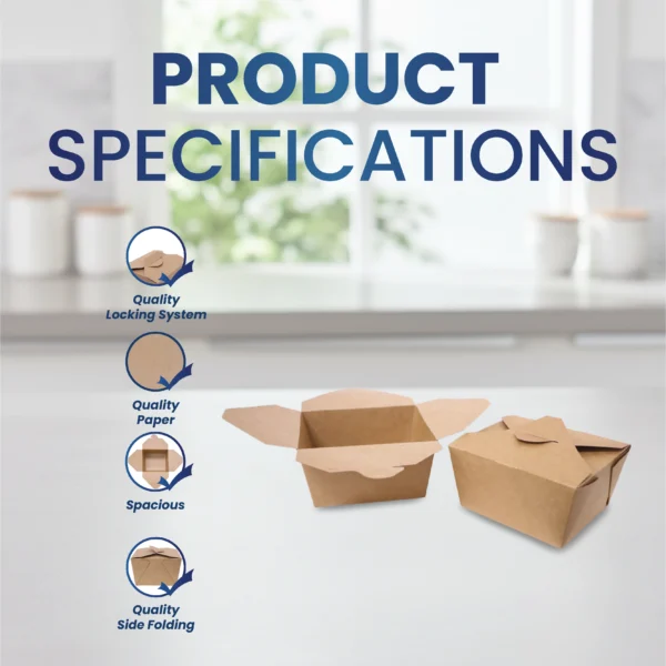 Brown Kraft Takeaway Boxes | Eco-Friendly Food Packaging