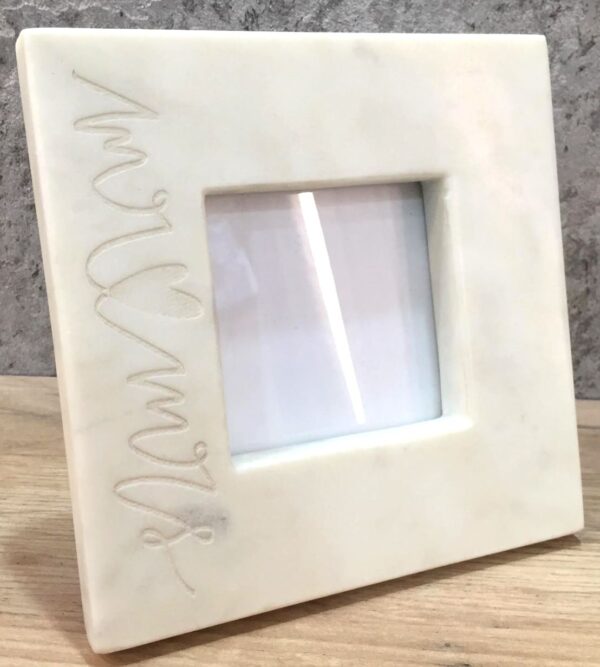 Mr and Mrs Marble Photo Frames with MDF Backing